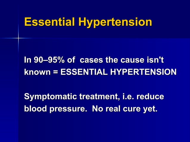 Hypertension outline Hypertension Definition, classification Prevalence ...
