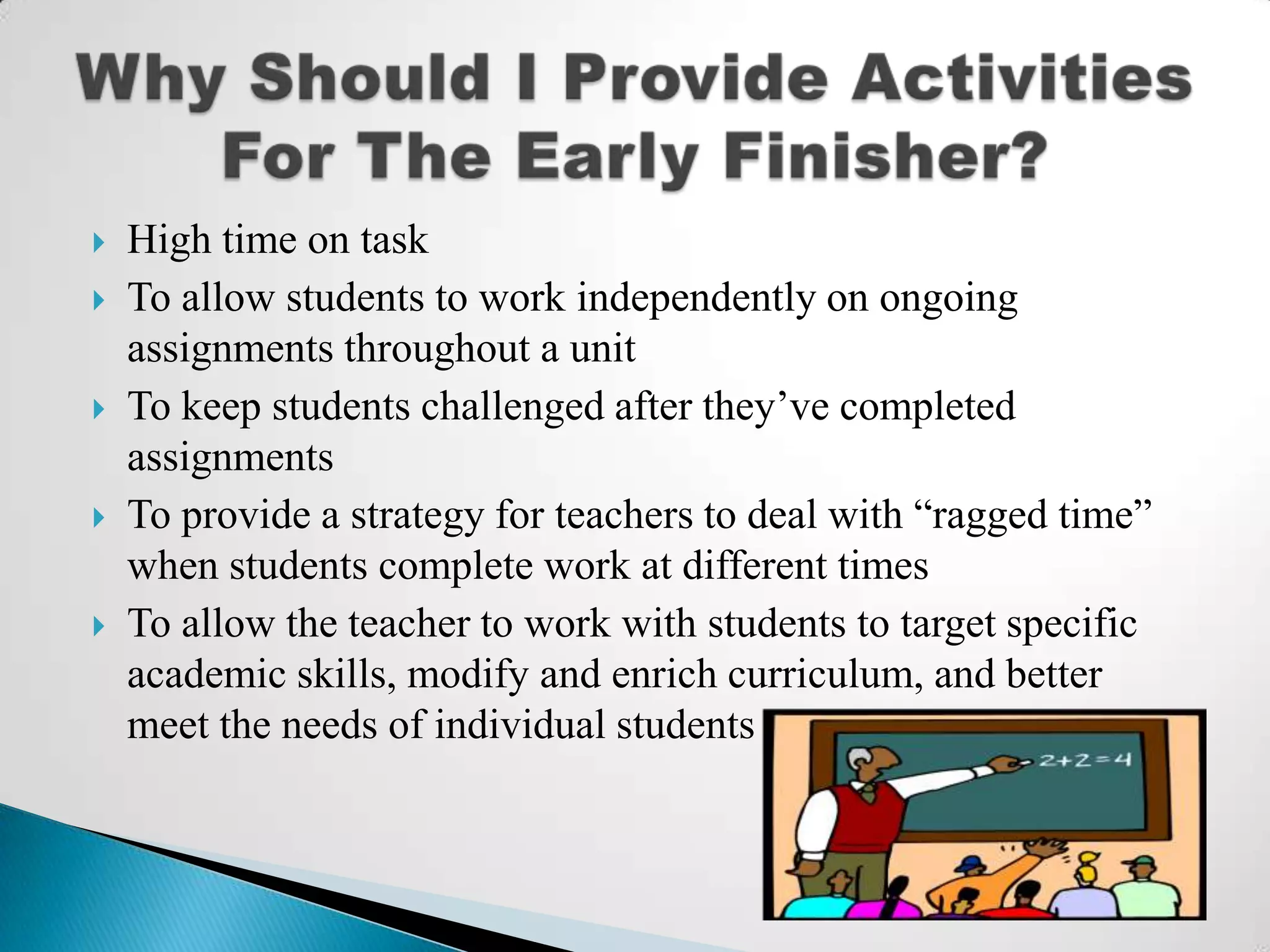 What Do I Do When They Finish Work Early? | PPTX