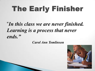 What Do I Do When They Finish Work Early? | PPTX | Homework and Study ...