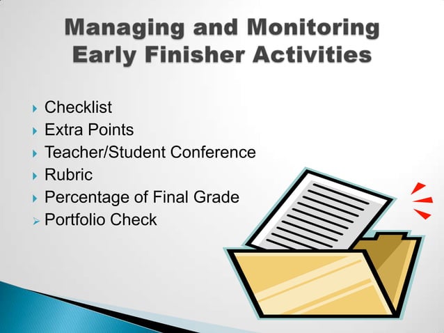 What Do I Do When They Finish Work Early? | PPTX | Homework and Study ...