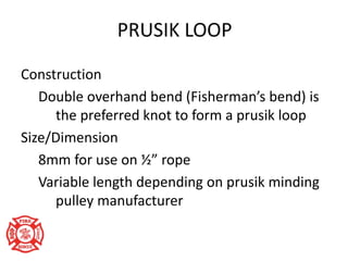 ROPE RESCUE OPERATIONS NFPA COMPLIANT | PPTX