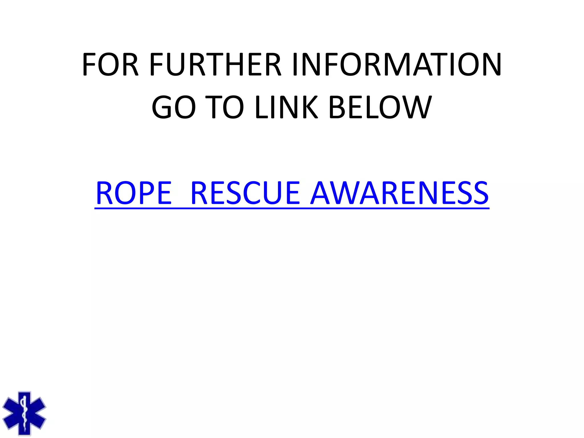 ROPE RESCUE AWARENESS NFPA COMPLIANT | PPTX