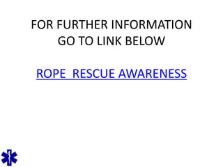 ROPE RESCUE AWARENESS NFPA COMPLIANT | PPTX