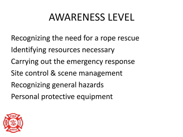 ROPE RESCUE AWARENESS NFPA COMPLIANT | PPTX | Climbing | Extreme Sports