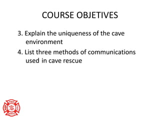 CAVE RESCUE AWARENESS | PPTX