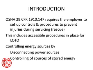 LOCKOUT TAGOUT OSHA COMPLIANT | PPT
