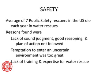 WATER RESCUE AWARENESS NFPA COMPLIANT | PPTX