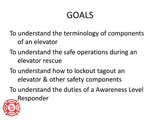 ELEVATOR RESCUE AWARENESS OSHA & ASME COMPLIANT | PPTX