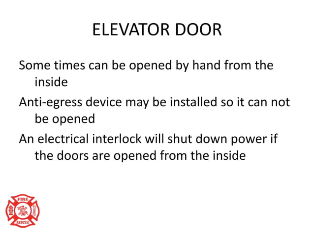 ELEVATOR RESCUE AWARENESS OSHA & ASME COMPLIANT | PPTX