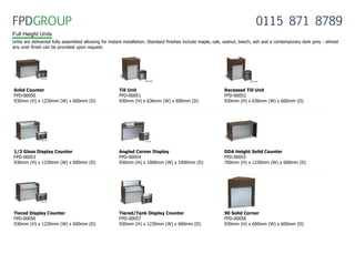 S-Series Showcases & Counters | PDF