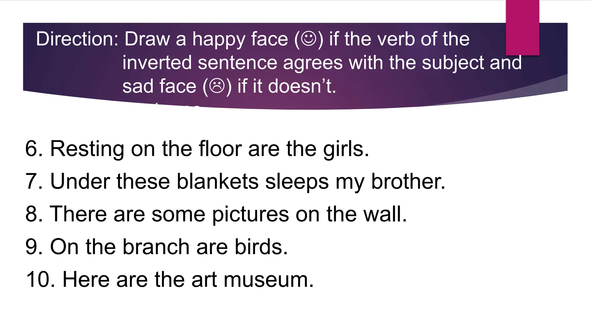 Subject Verb Agreement Grade 5 Quarter 1 Lesson.pptx