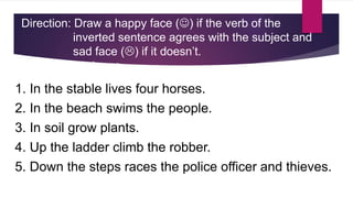 Subject Verb Agreement Grade 5 Quarter 1 Lesson.pptx