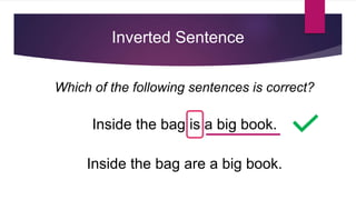 Subject Verb Agreement Grade 5 Quarter 1 Lesson.pptx