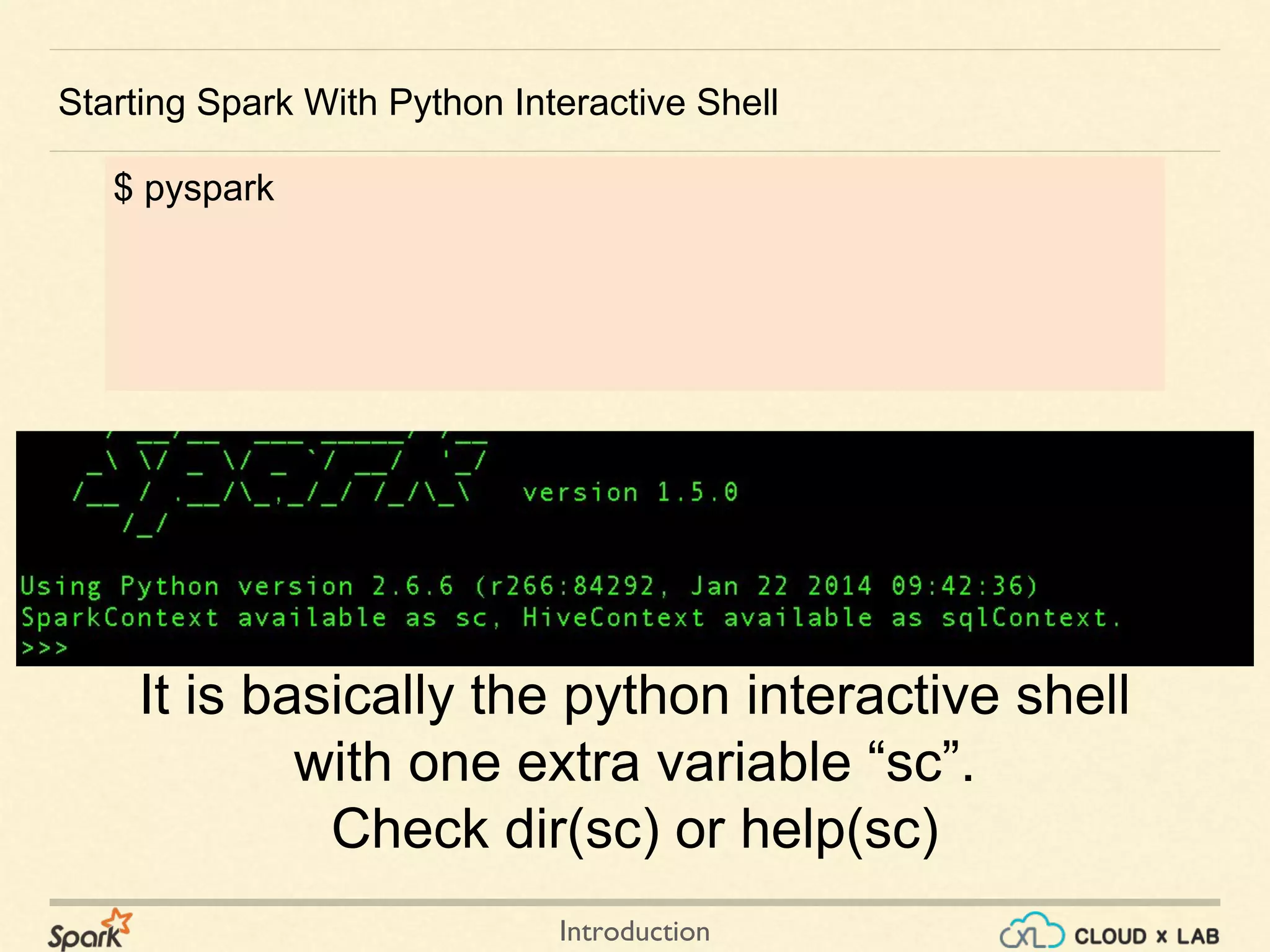 Apache Spark Introduction | Big Data Hadoop Spark Tutorial | CloudxLab | PDF