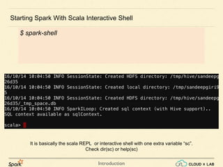 Apache Spark Introduction | Big Data Hadoop Spark Tutorial | CloudxLab | PDF