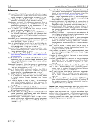 Street tree Configuration on UHI Mitigation | PDF