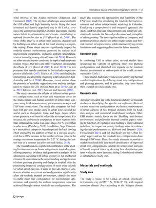 Street tree Configuration on UHI Mitigation | PDF