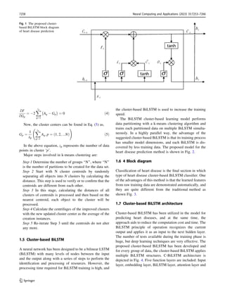 An automatic heart disease prediction using cluster-based bidirectional LSTM (C-BiLSTM ...