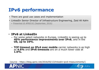 PacNOG 21: IPv6 deployment update | PDF | Computer Networking | Computing