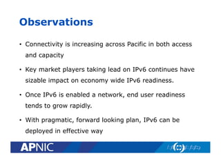 PacNOG 21: IPv6 deployment update | PDF | Computer Networking | Computing