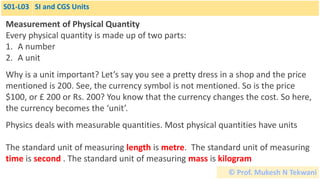 S01-L03-SI Units | PDF