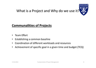 S01 What is Project Management and why do we need it | PPT