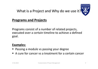 S01 What is Project Management and why do we need it | PPT