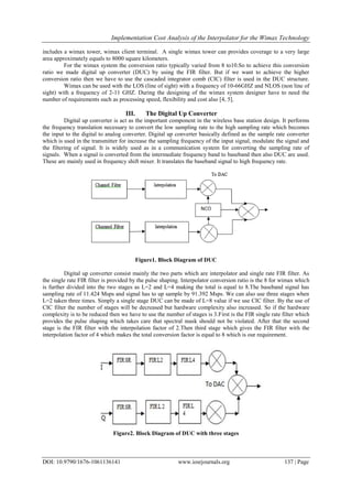 Implementation Cost Analysis of the Interpolator for the Wimax Technology | PDF