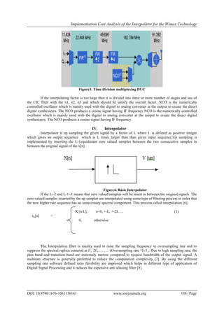 Implementation Cost Analysis of the Interpolator for the Wimax Technology | PDF