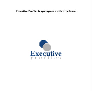 Executive Profiles Introduction | PPT
