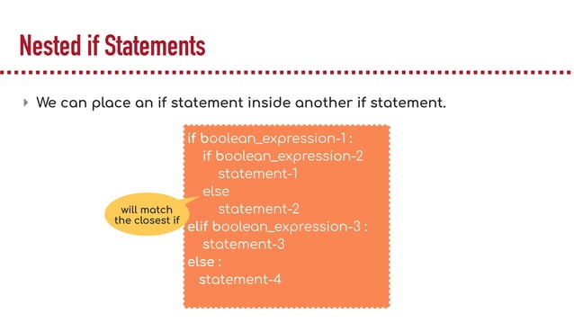 Python Programming Control Flow Ppt