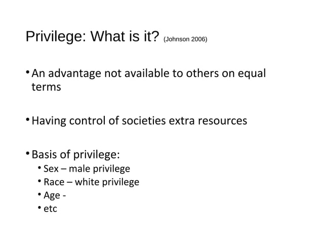 S0 232 lecture 1 understanding privilege & oppression-2 | PPT
