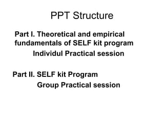 SELF Kit program: a key instrument for socio-emotional development and ...