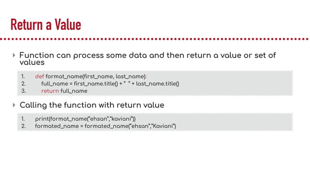 Python Programming Functions And Modules Ppt