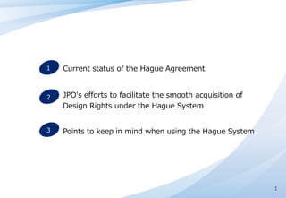 Utilization of the Hague System in light of the Expansion of Global ...