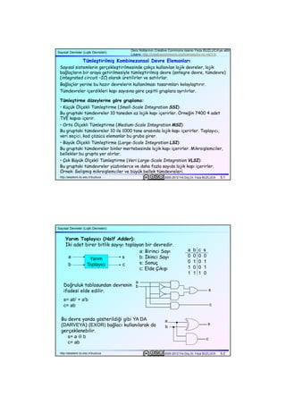 Sayısal Devreler 05, Feza BUZLUCA | PDF
