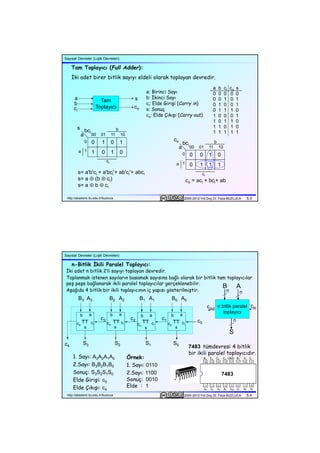 Sayısal Devreler 05, Feza BUZLUCA | PDF