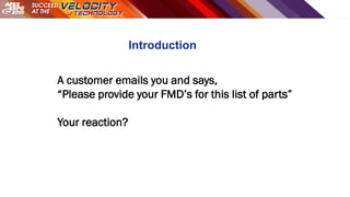 Full Material Declarations: Removing Barriers to Environmental Data ...