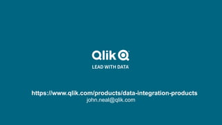 Data in Motion: Building Stream-Based Architectures with Qlik Replicate & Kafka (John Neal, Qlik ...