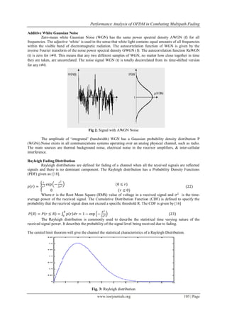 Performance Analysis of OFDM in Combating Multipath Fading | PDF
