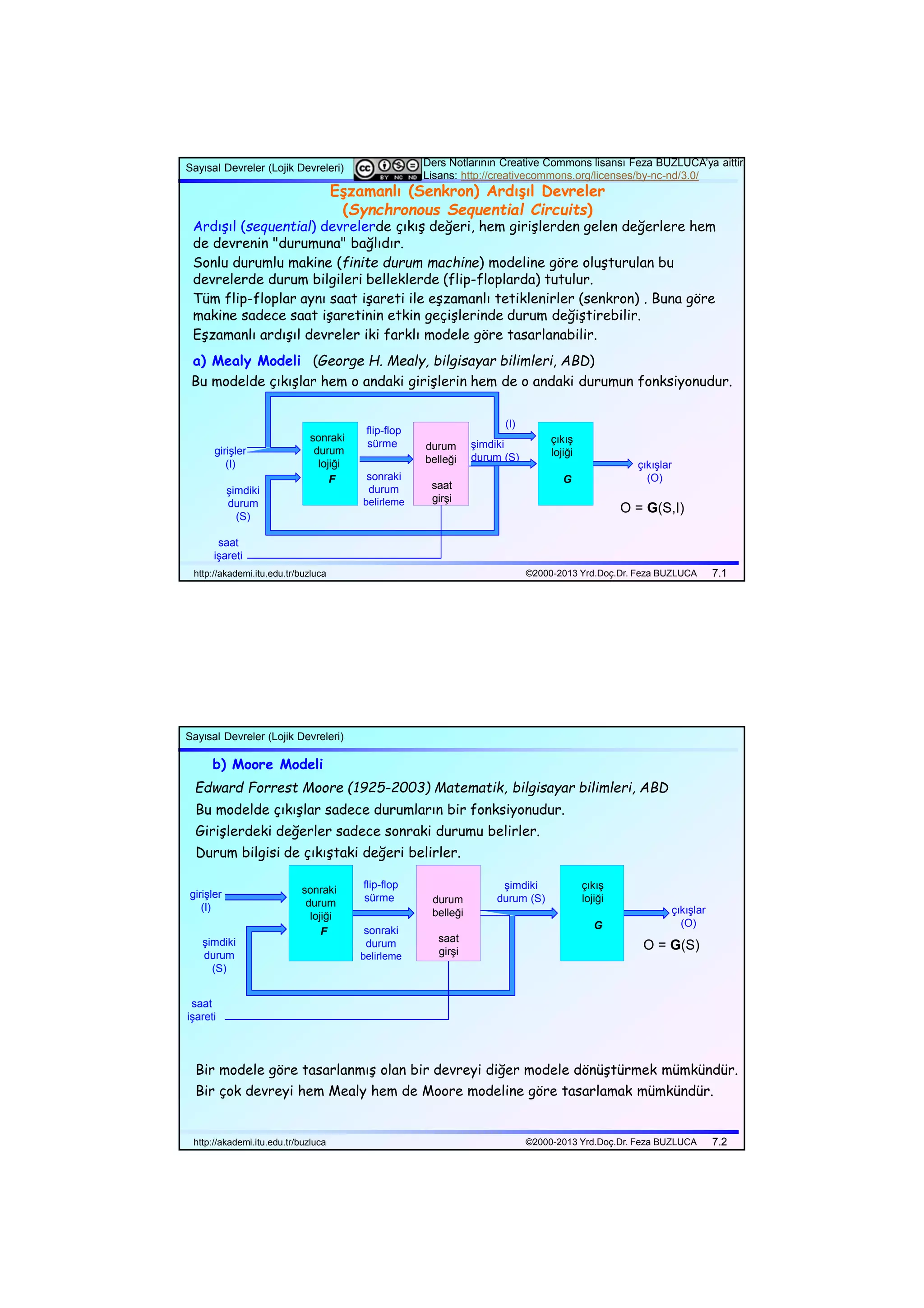 Sayısal Devreler 07, Feza BUZLUCA | PDF