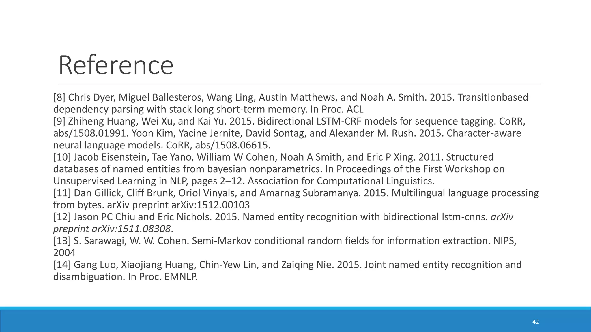 Neural Architectures For Named Entity Recognition Ppt