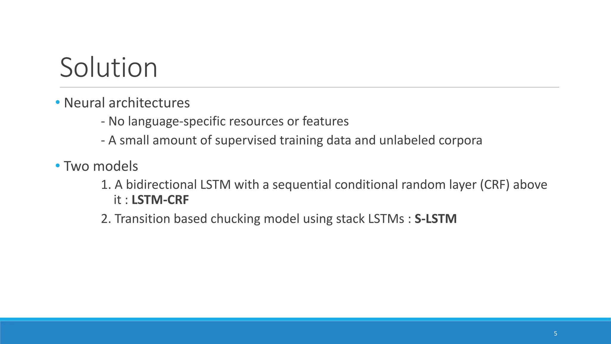 Neural Architectures For Named Entity Recognition Ppt