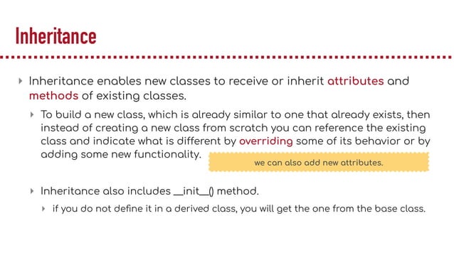 Python Programming Object Oriented Ppt