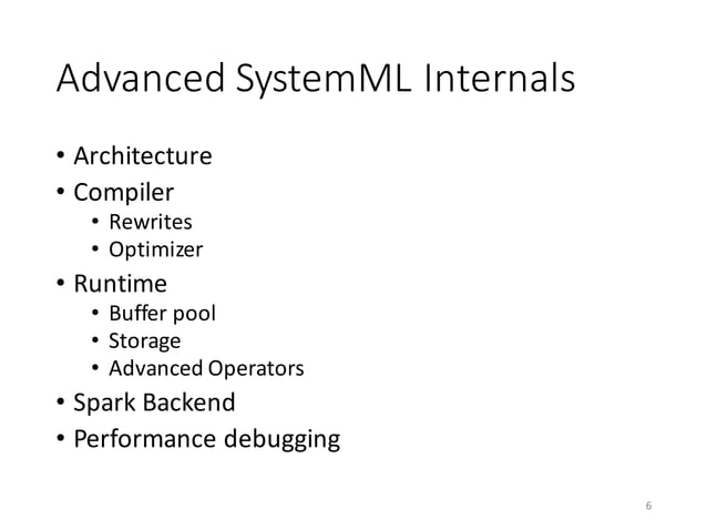 Apache Systemml 2016 Summer Class Primer By Berthold Reinwald Ppt
