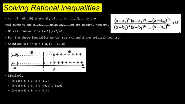 Rational Inequalities | PPTX | Physics | Science