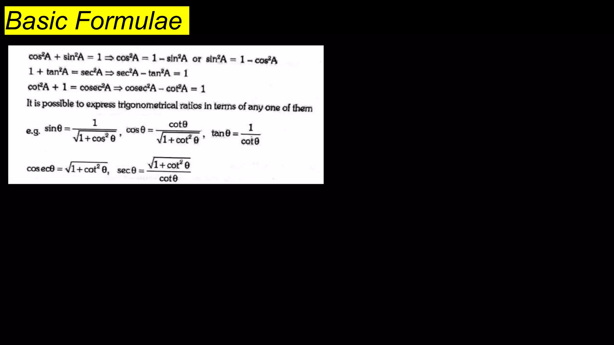 Trigonometry formulas | JEE Mathematics in Tamil | Season 0, Episode 7 ...