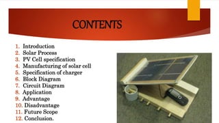Solar mobile charger | PPTX