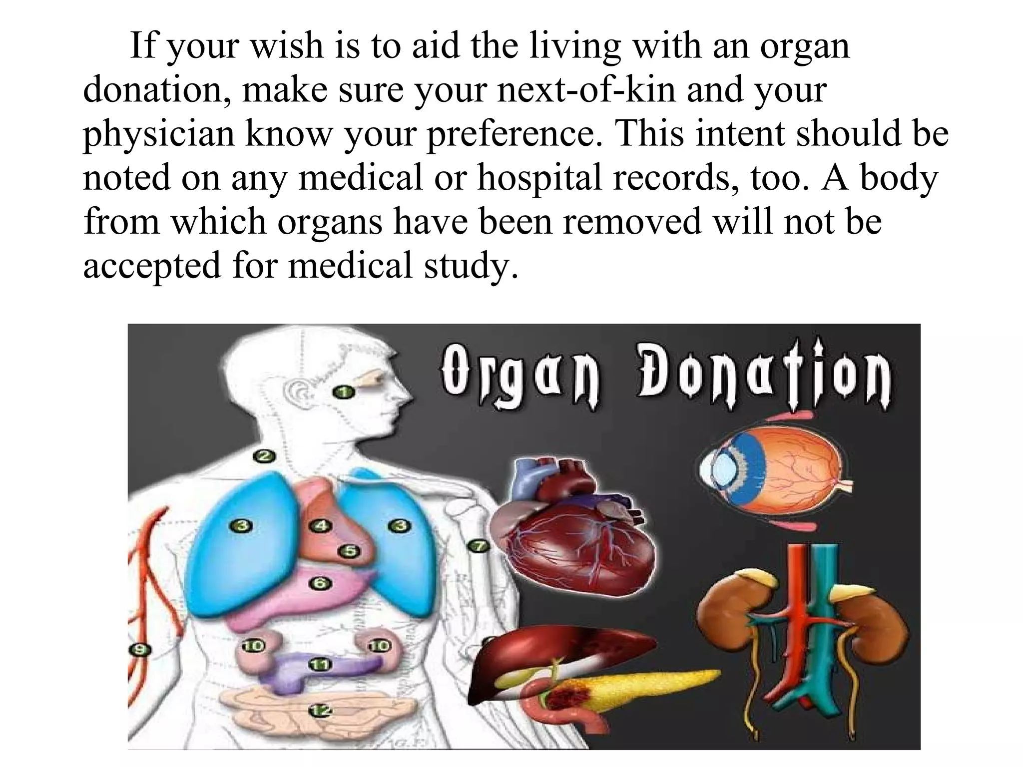 ORGAN AND BODY DONATION | PPT