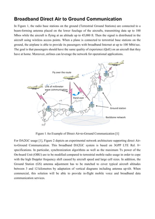 Use Case and Requirements for Broadband Direct Air to Ground ...